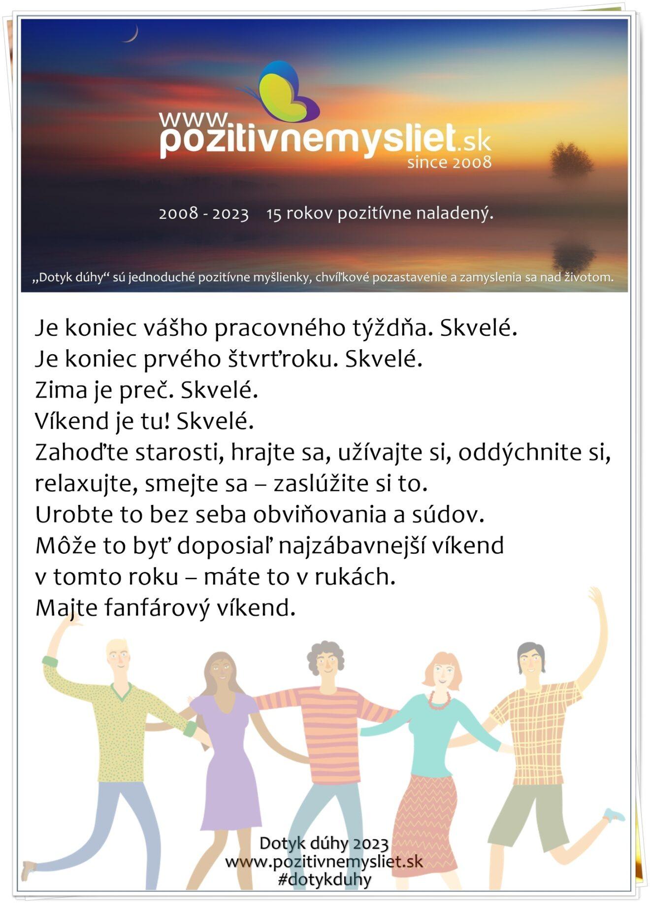 Dotyk dúhy Apríl 01 2023 - Pozitivnemysliet.sk